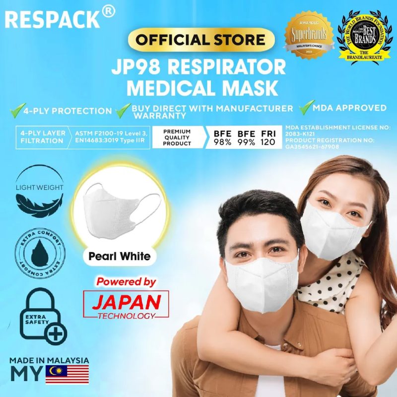 KN95 X Series Respirator Protective Face Mask – PackXpress.my by RESPACK