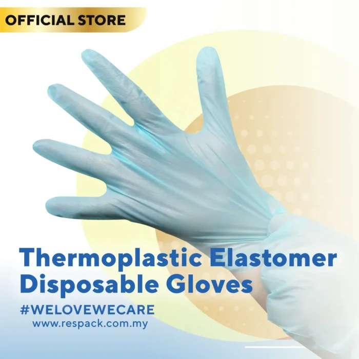 Thermoplastic Elastomer (TPE) Disposable Gloves – Blue - PackXpress by ...