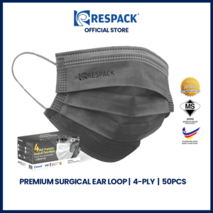 4-Ply Premium Surgical Face Mask (Dove Grey) – PackXpress by RESPACK