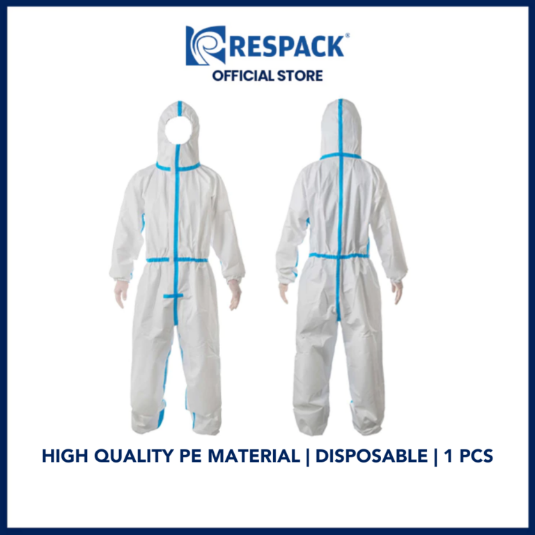 Disposable Protective Coverall Suit (PPE) (with blue strip ...
