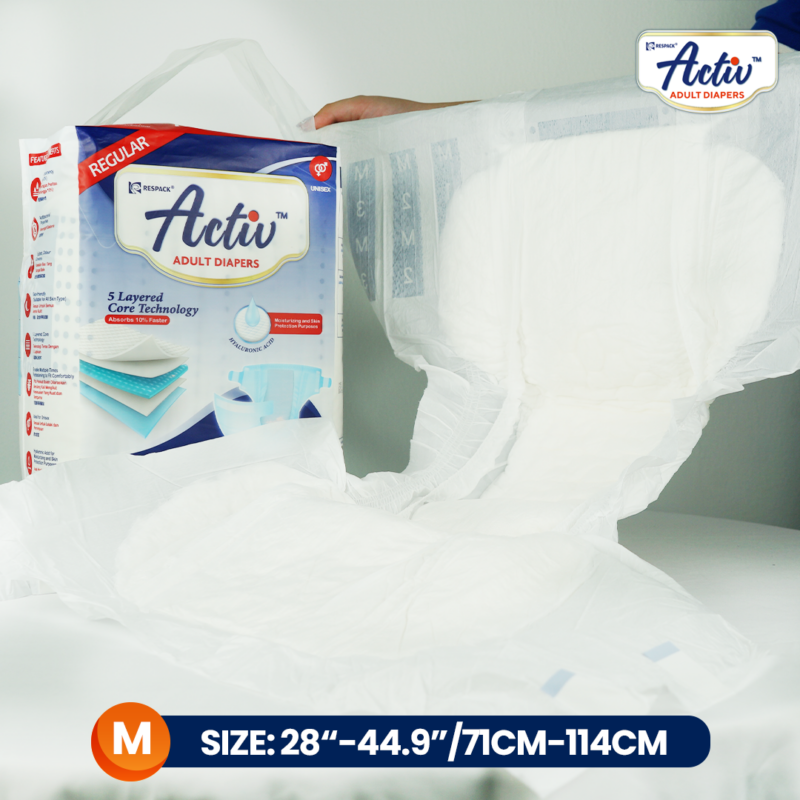 Activ™ REGULAR Adult Diapers Institutional Pack (M) – PackXpress by RESPACK